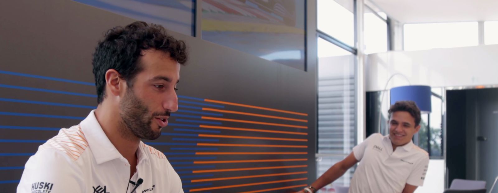 Lando and Daniel react